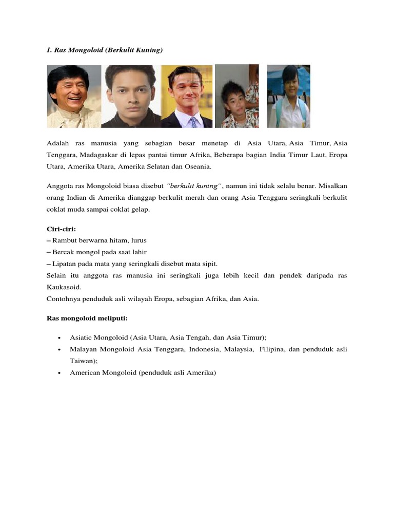 Ras Mongoloid | PDF