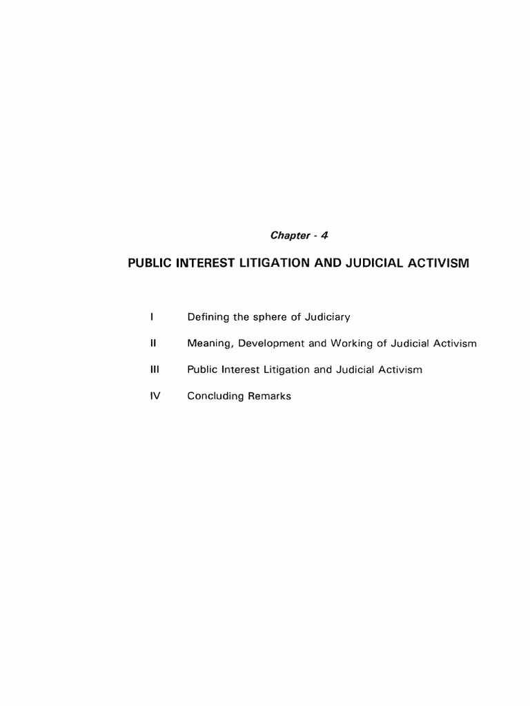 Public Interest Litigation and Judicial Activism | Download Free PDF ...