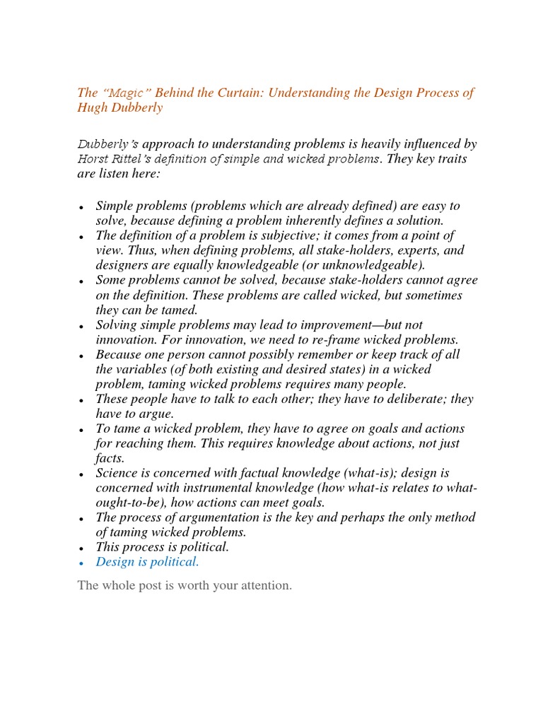 Understanding The Design Process | PDF