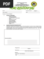 Home Visitation Form Deped | PDF