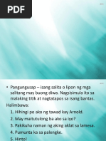 Pangungusap Na Pasalaysay at Patanong 2 1 | PDF