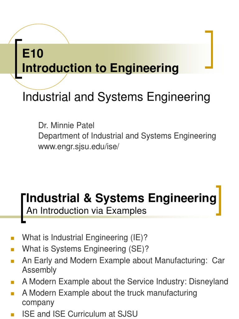 Industrial and Systems Engineering | PDF | Industrial Engineering ...