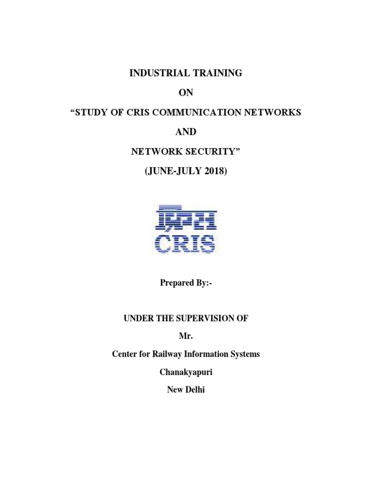 Cris Delhi Report | PDF | Virtual Private Network | Routing