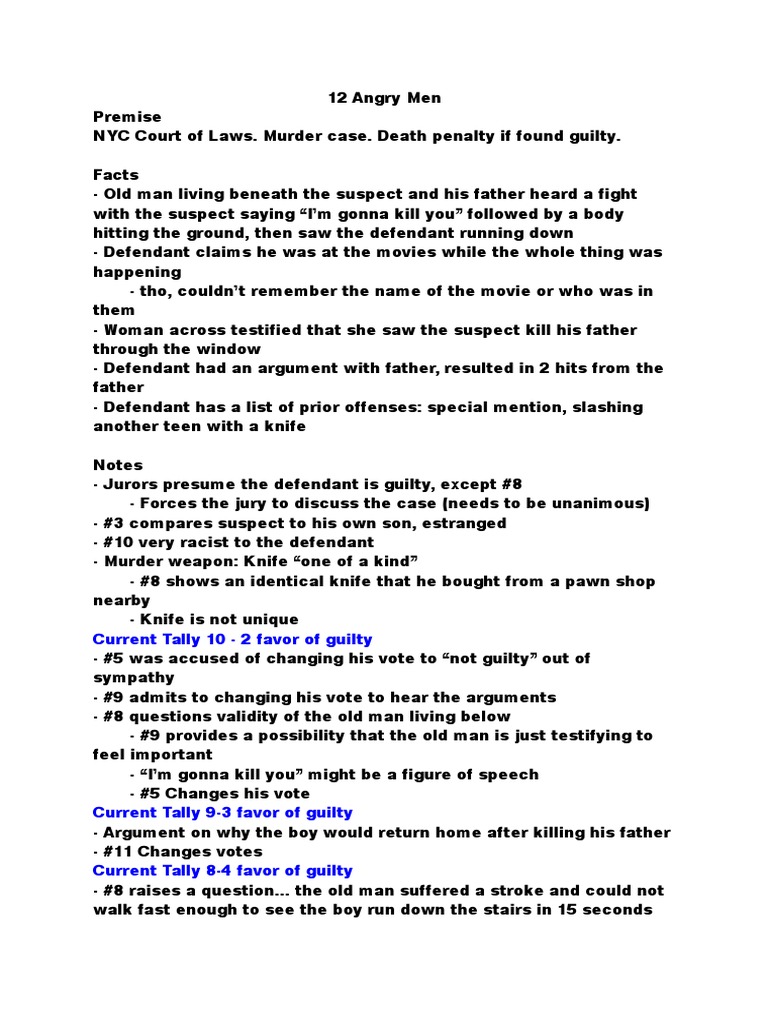 12 Angry Men | PDF | Judiciaries | Crime & Violence
