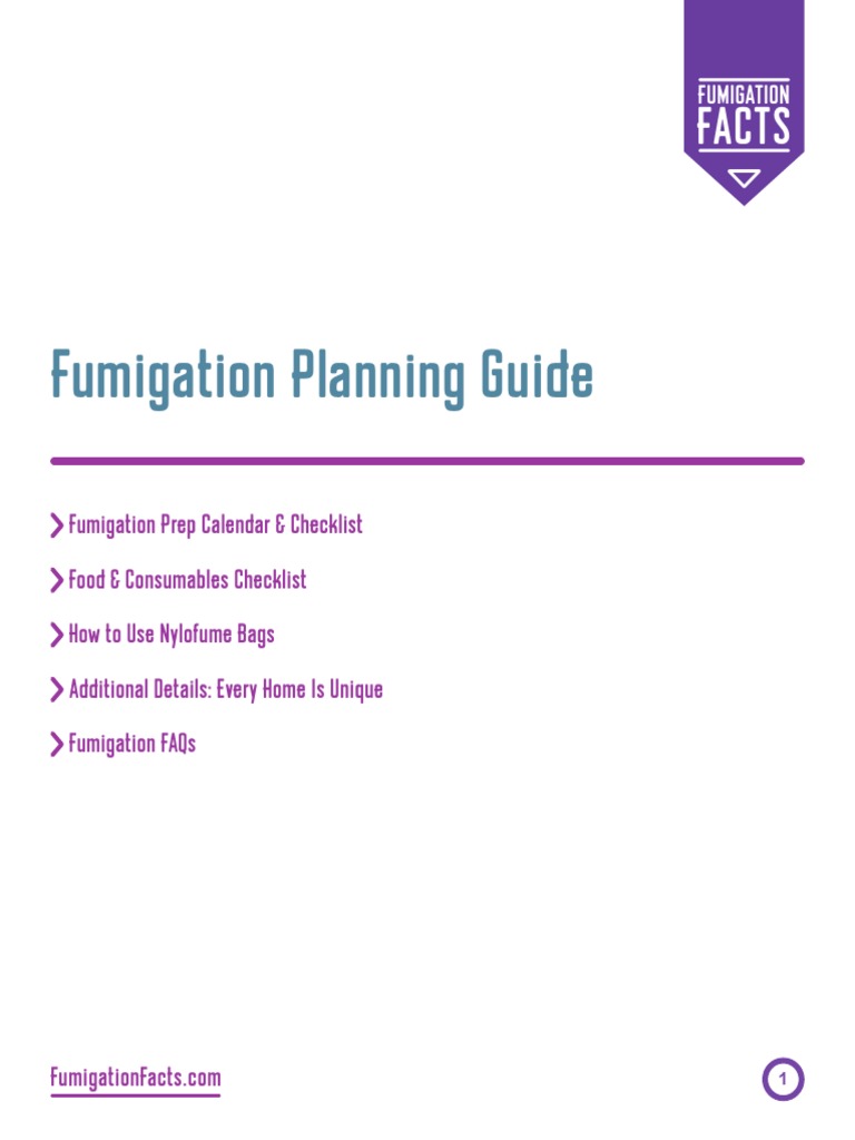 Fumigation Planning Guide: Facts | PDF | Refrigerator | Pest Control