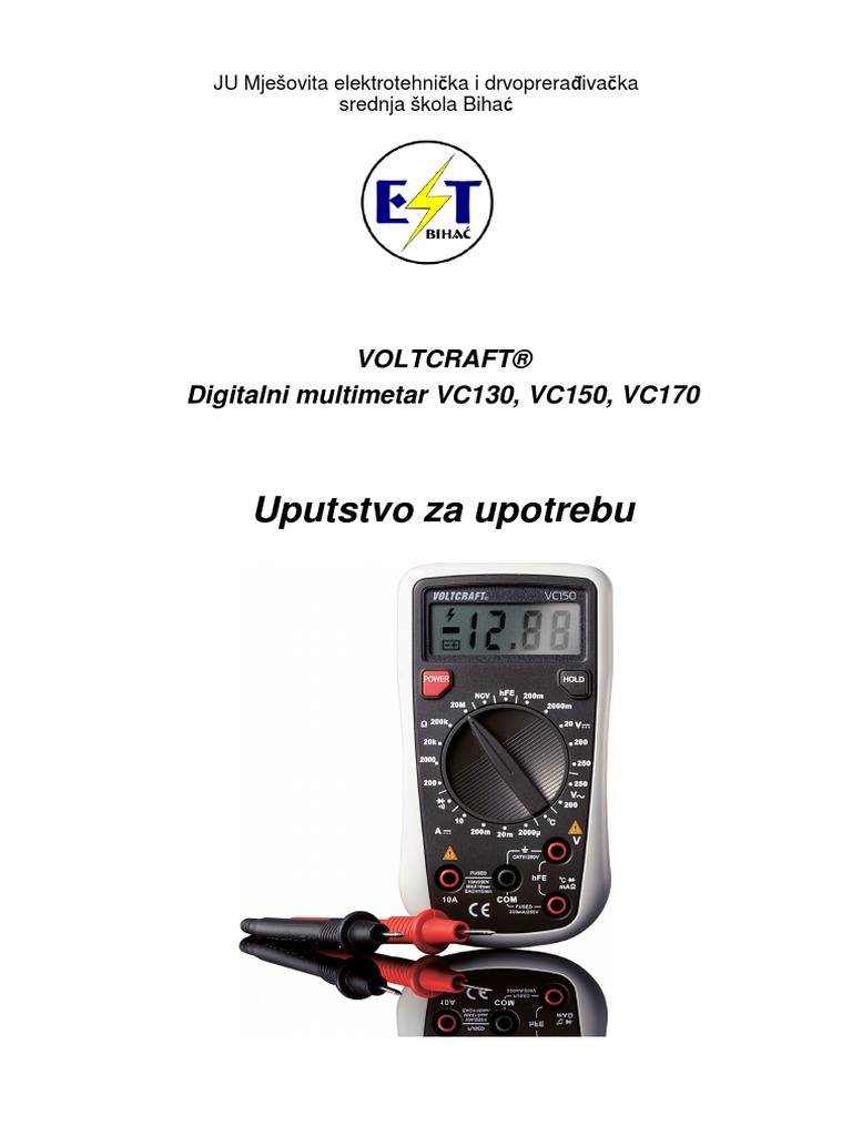 Uputstvo Za Upotrebu VC130, VC150, VC170 PDF | PDF