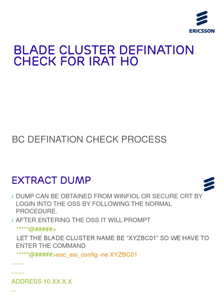 Blade Cluster Check For Irat | PDF | Computer Engineering | Computer ...