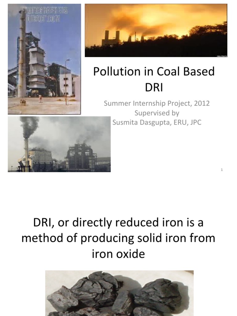 Pollution Impact of Coal-Based DRI Production | PDF | Coal | Nature
