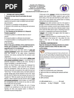 English Diagnostic Test For Grade 7 | PDF | English Language | Verb