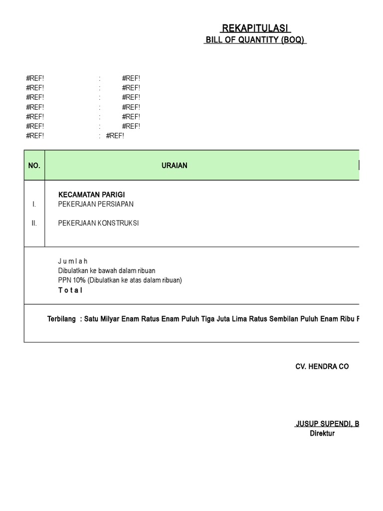 Rab Gedung Serbaguna Bandung | PDF