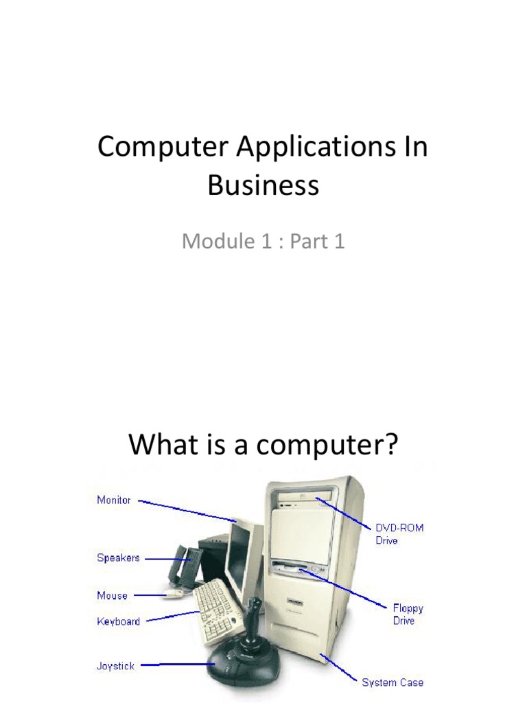 Computer Application in Business | PDF | Printer (Computing) | Computer ...