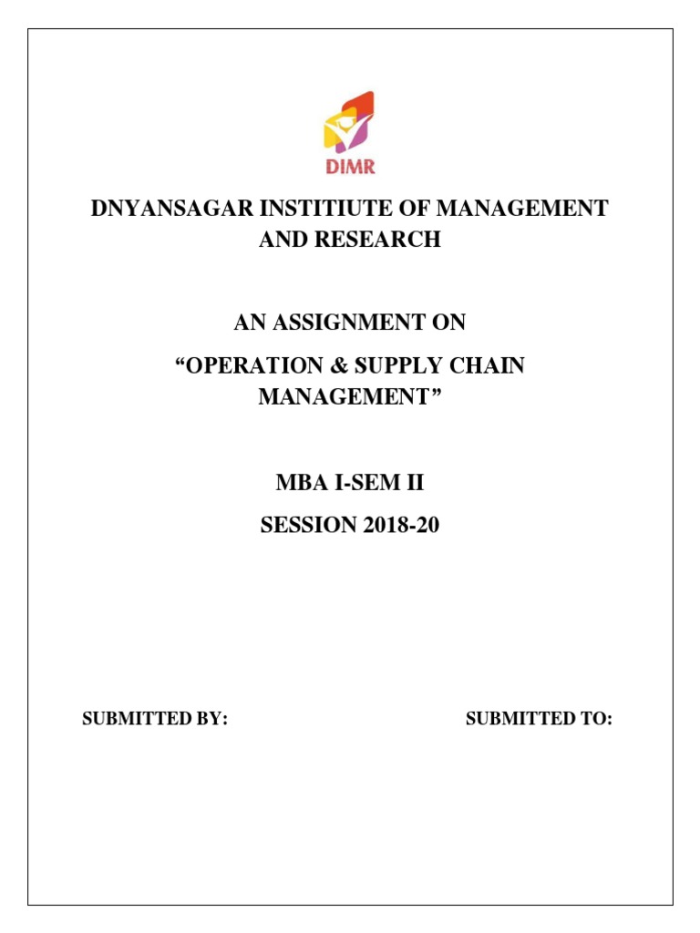 Format of Front Page of Assignment | PDF