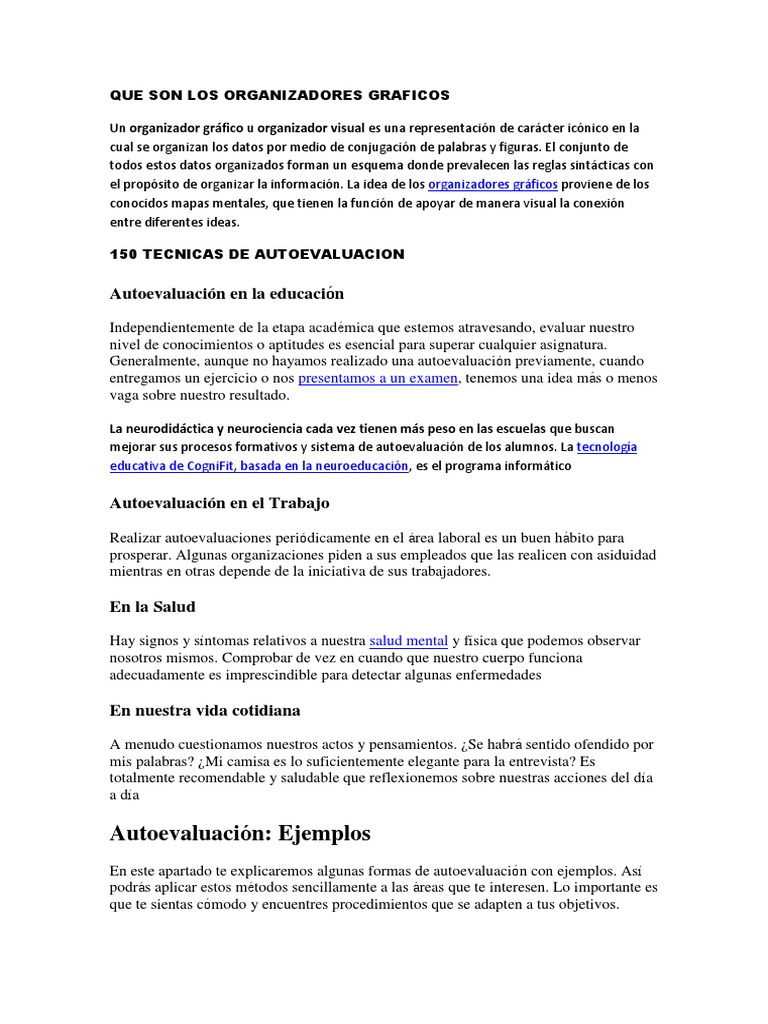 Que Son Los Organizadores Graficos | PDF | Aprendizaje | Poesía