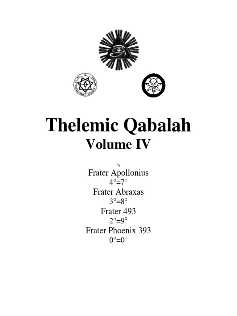 Thelemic Qabalah Volume 4-New | PDF | Hermetic Qabalah