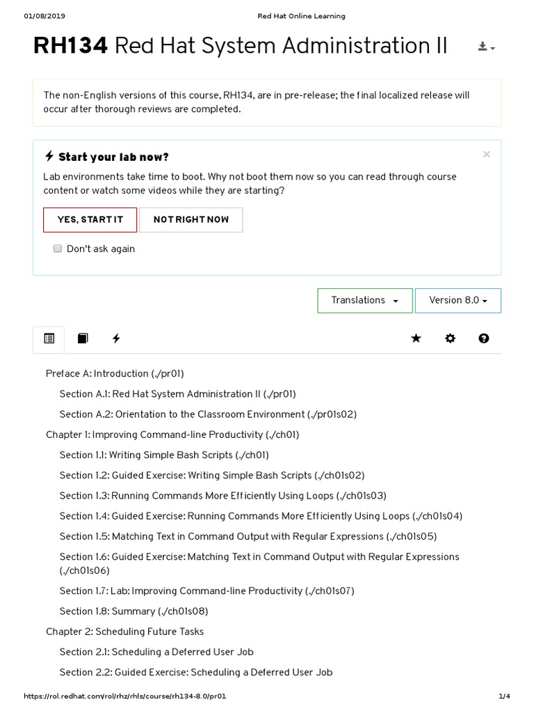 01-RH124 Red Hat System Administration II | PDF | File System ...