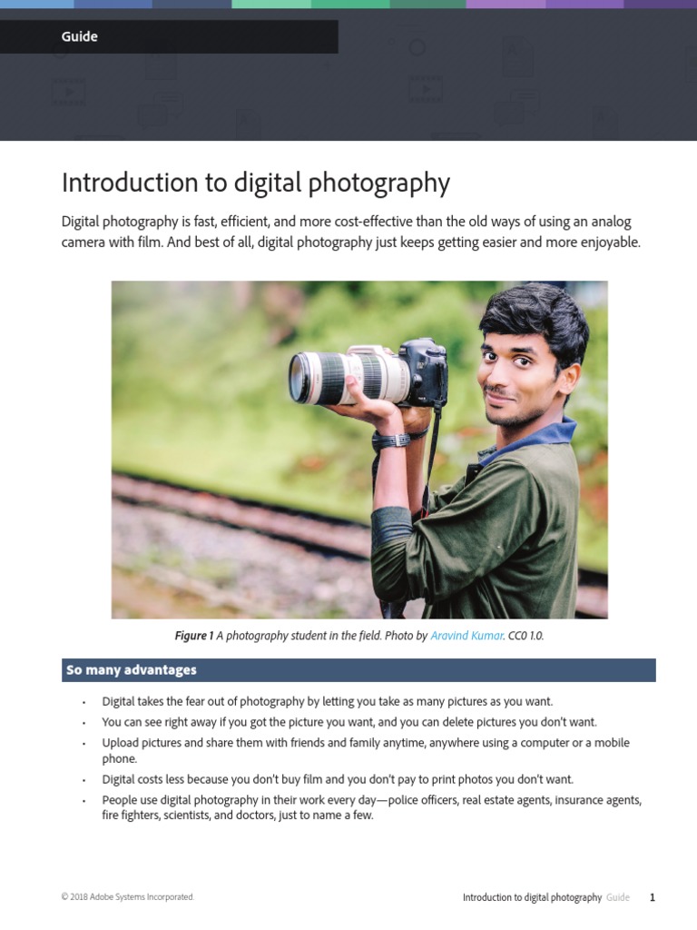 Introduction To Digital Photography: Guide | Download Free PDF ...