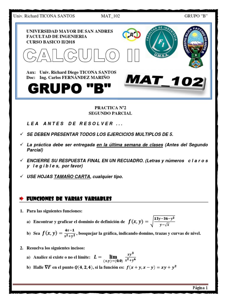 Practica 2p | PDF | Derivado | Línea (geometría)