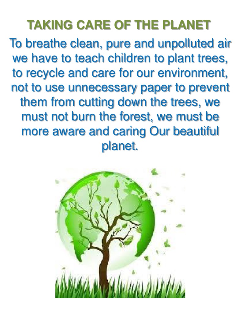 Teaching Kids to Care for Earth | PDF | Natural Environment ...
