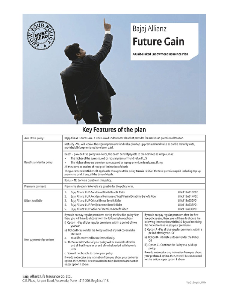 Future Gain | PDF | Life Insurance | Insurance