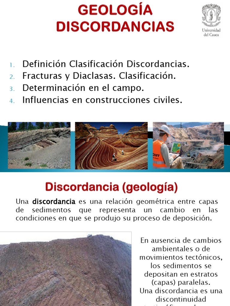 Discordancias | PDF | Estrato | Roca (geología)