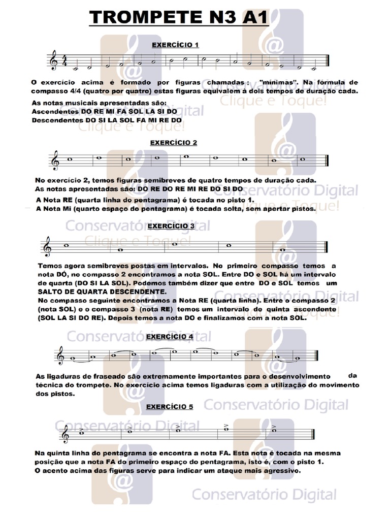 Exercicios Trompete | PDF