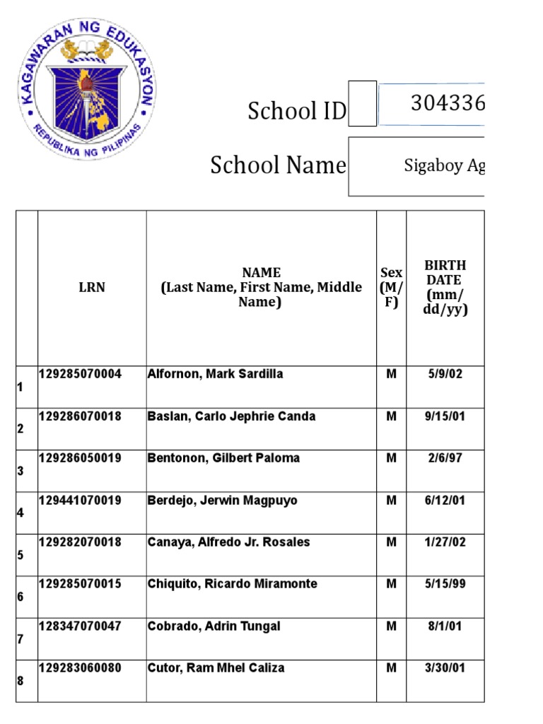 SF 4& 6 Form Final | Download Free PDF | Philippines