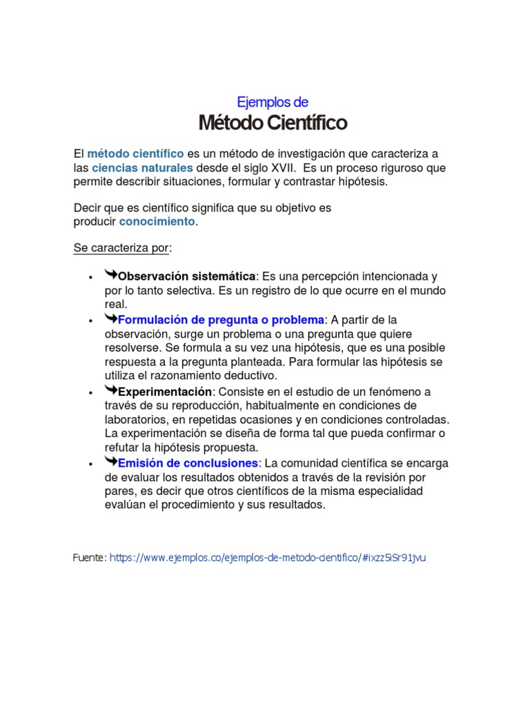 Ejemplos de Metodo Cientifico | Descargar gratis PDF | Viruela | Método ...