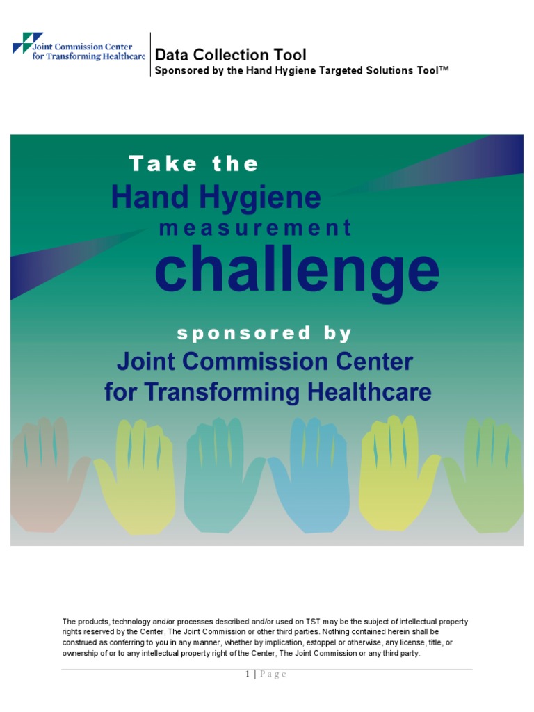 Joint Commission TST Hand Hygiene Data Collection Tool PDF | PDF ...