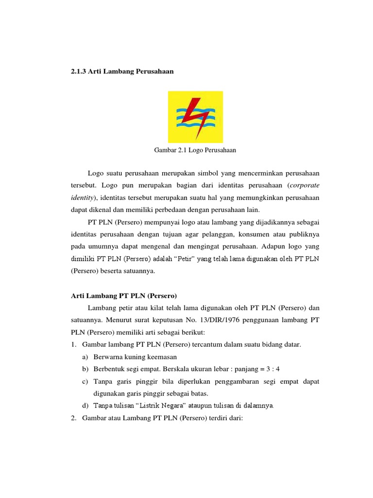 Arti Lambang PLN | PDF | Sains & Matematika