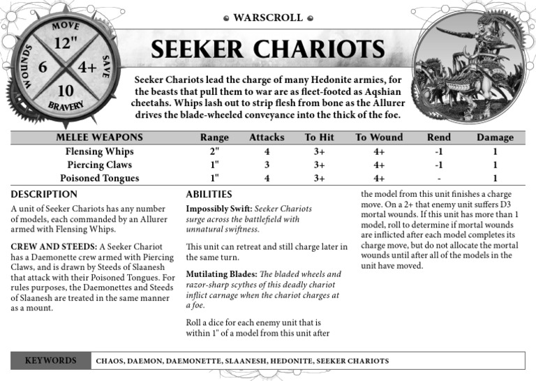 AoS Seeker Chariots ENG | PDF | Leisure | Violence