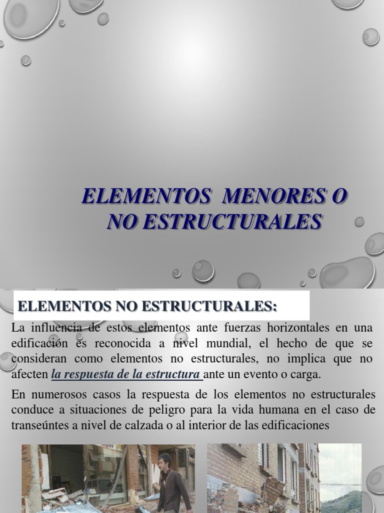 Elementos No Estructurales 1 | PDF | Ventana | Naturaleza