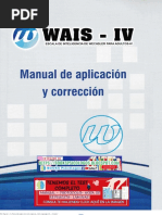 WAIS IV: Aplicación y Análisis | PDF