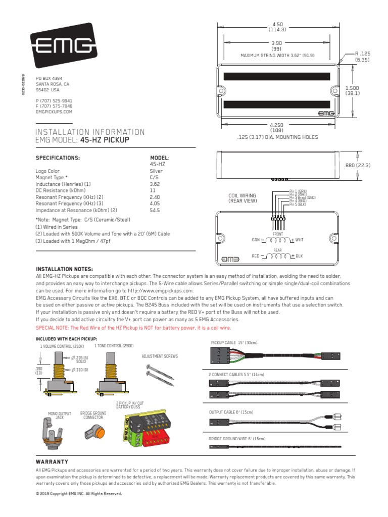 Emg - HZ | PDF | Electrical Connector | Electrical Equipment