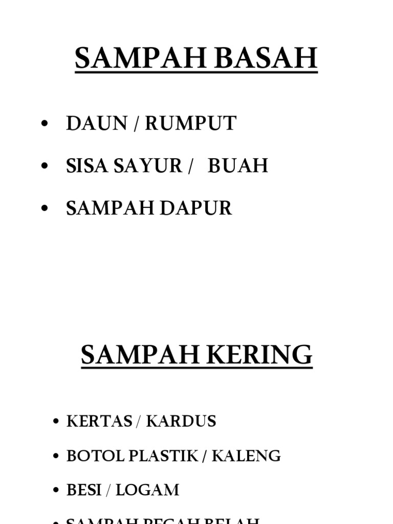 Sampah Basah | PDF | Seni