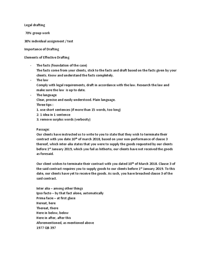 Legal Drafting | PDF