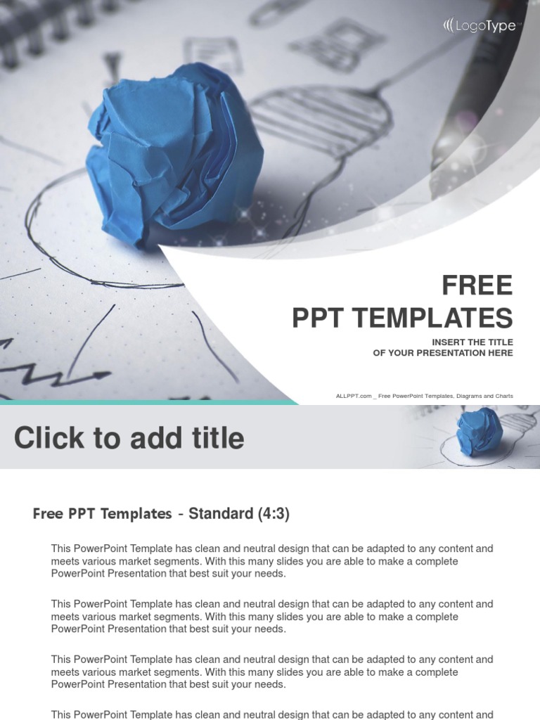 Free PPT Templates: Insert The Title of Your Presentation Here | PDF ...