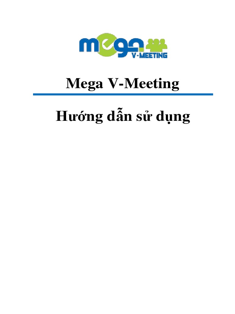 Huongdansudung Megameeting PDF | PDF