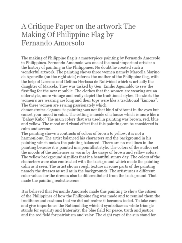 The Making of Philippine Flag by Fernando | PDF | Philippines