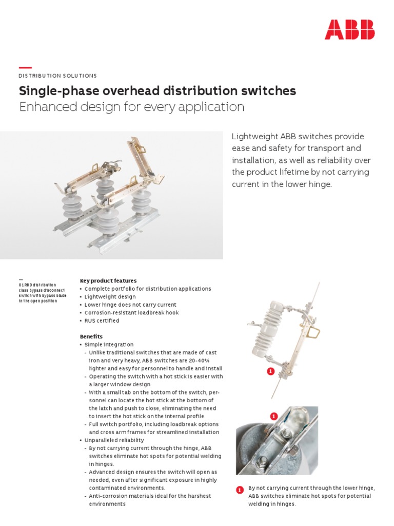 Single-Phase Overhead Distribution Switches: Enhanced Design For Every ...