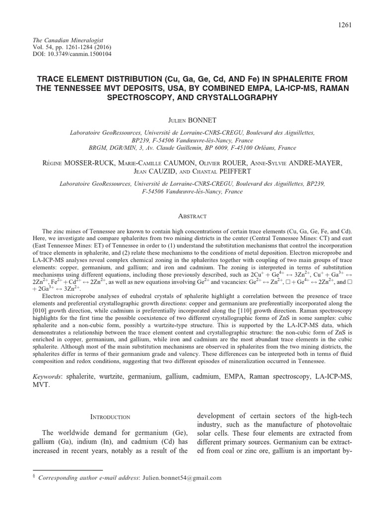 Bonnet 2016 | PDF | Germanium | Raman Spectroscopy