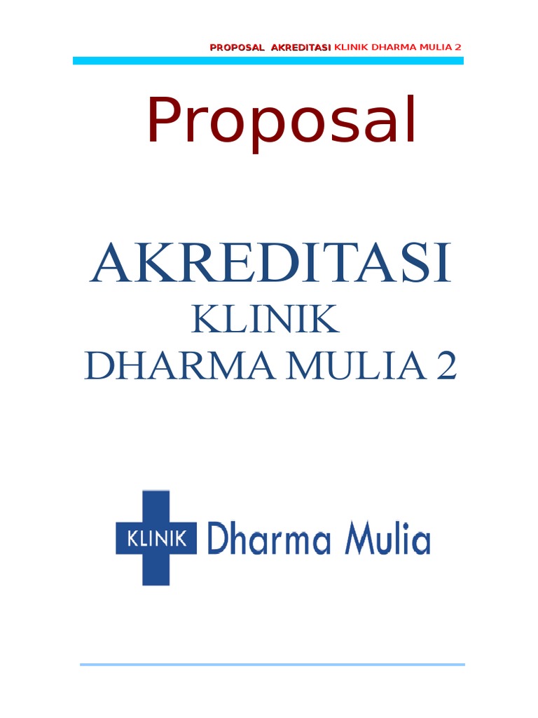 Proposal Akreditasi Klinik | PDF