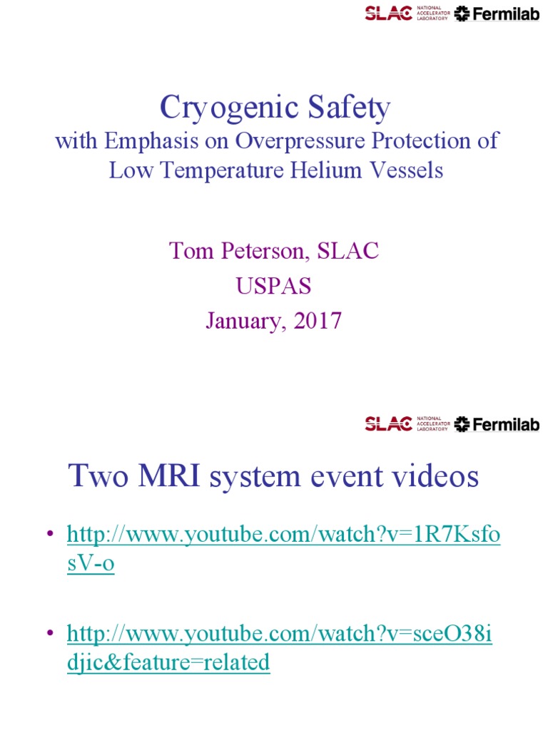 Cryogenic Safety: With Emphasis On Overpressure Protection of Low ...