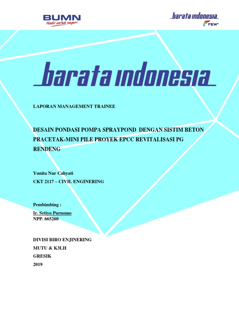 DESAIN PONDASI POMPA SPRAYPOND DENGAN SISTIM BETON PRACETAK-MINI PILE ...