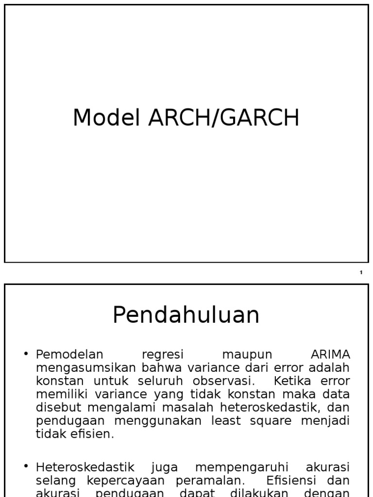 10 - Model ARCH1 | PDF