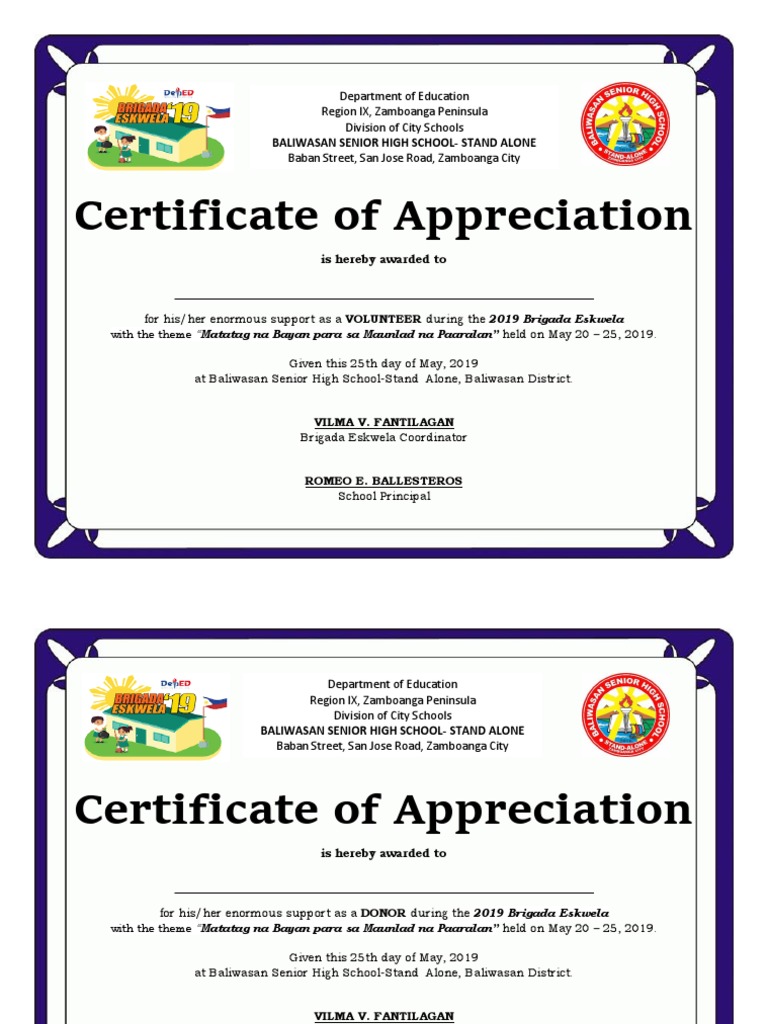 Sample Certificate | PDF