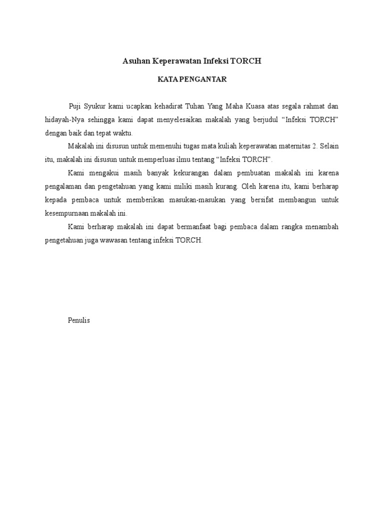 Asuhan Keperawatan Infeksi TORCH | PDF