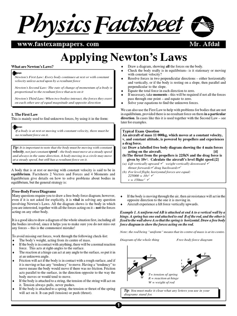 Physics Key Formulas | PDF | Weight | Force