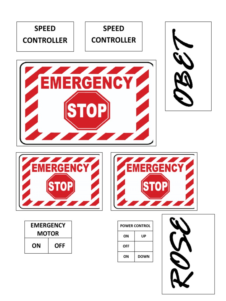 Speed Controller Speed Controller: Emergency Motor ON OFF | PDF