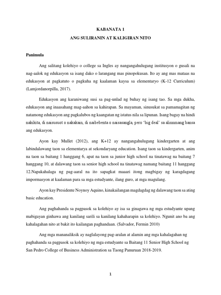 Kabanata 1-5 Gr3 ABM 202 | PDF