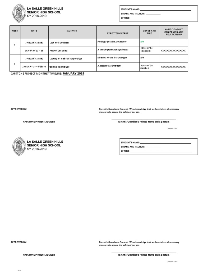 CP FORM 01-C Template | PDF | Prototype